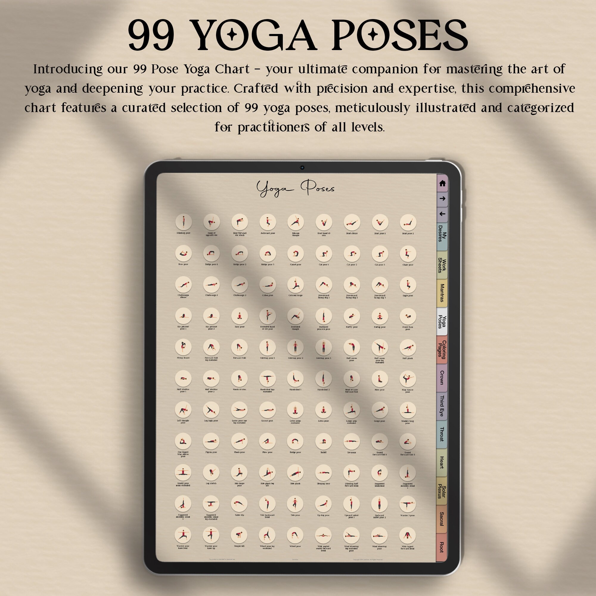 Digital Chakra Zenfolio, Chakra Themed Journal, Chakra Planner, Zen ...