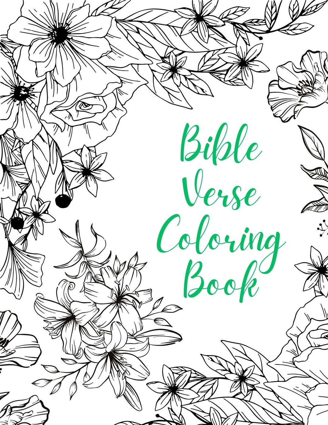 Bible Verse Coloring Book - Etsy