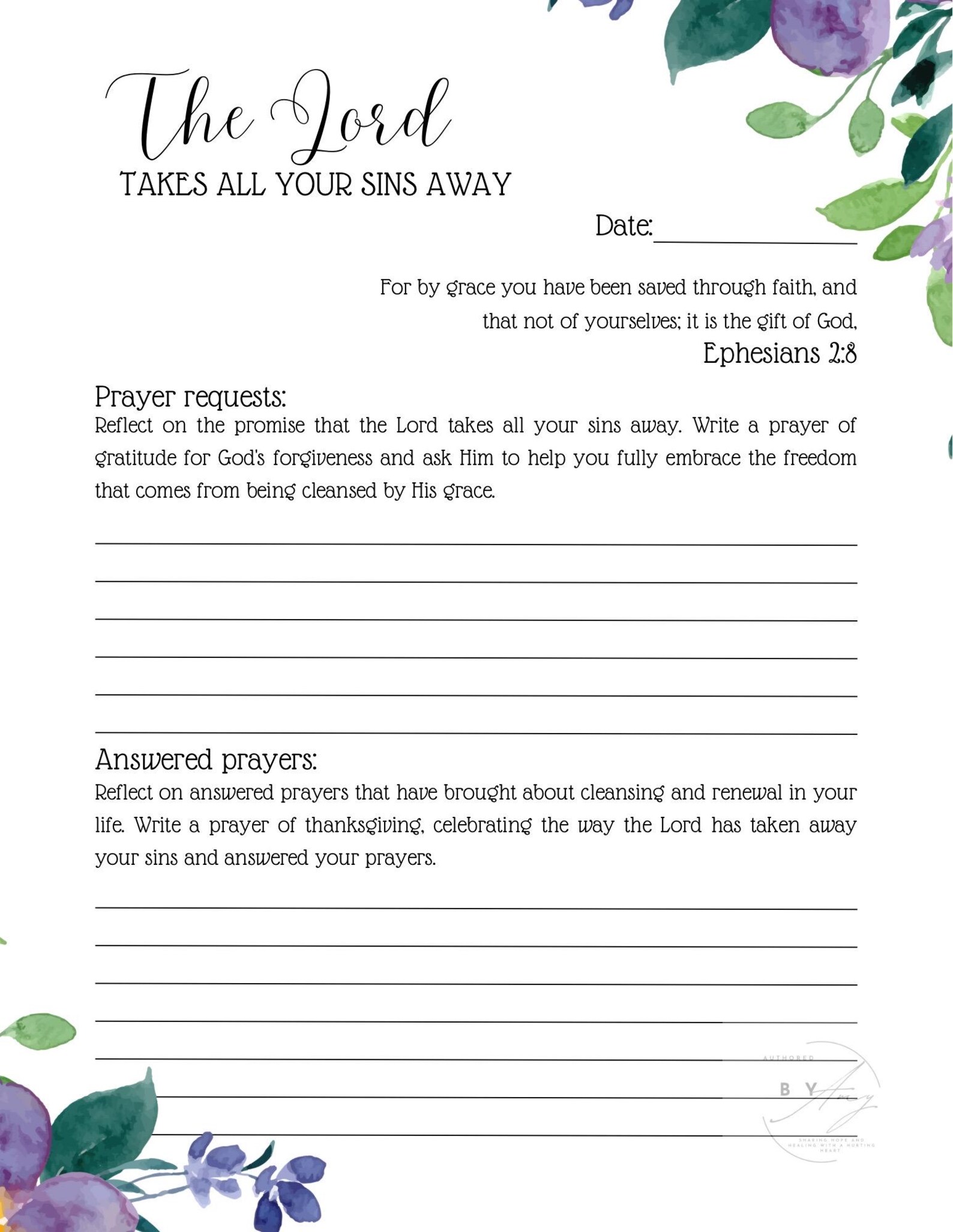 Prayer Journal- 19 Promises of God - Etsy