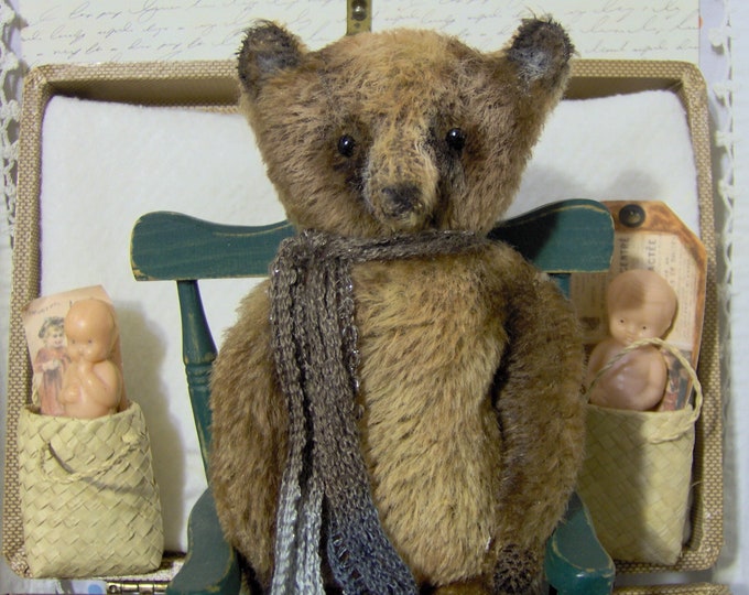 Artist Mohair Teddy Bear Plush Primitive Vintage Style by S Reetz - Etsy