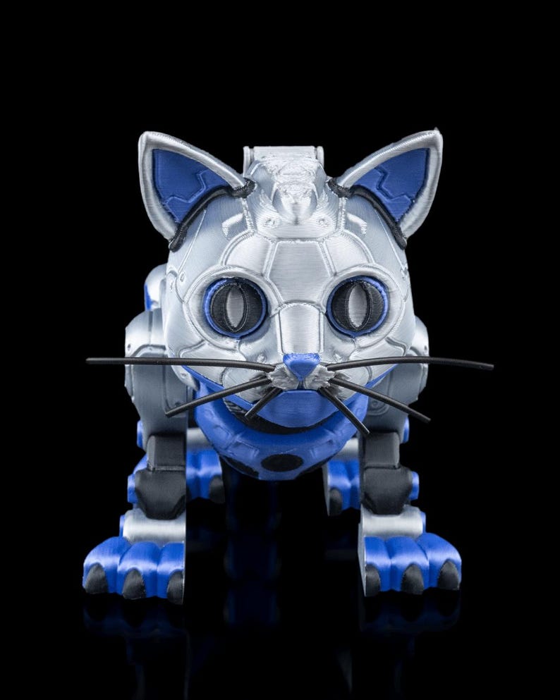Katzenbot Movable Figure / Interactive Robot Cat / Mechanical Play Fun ...