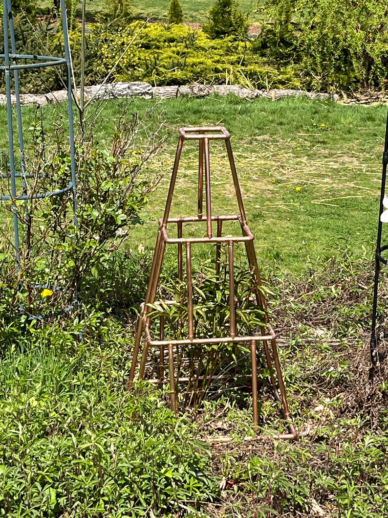 Copper Pyramid Trellis Three Footer - Etsy