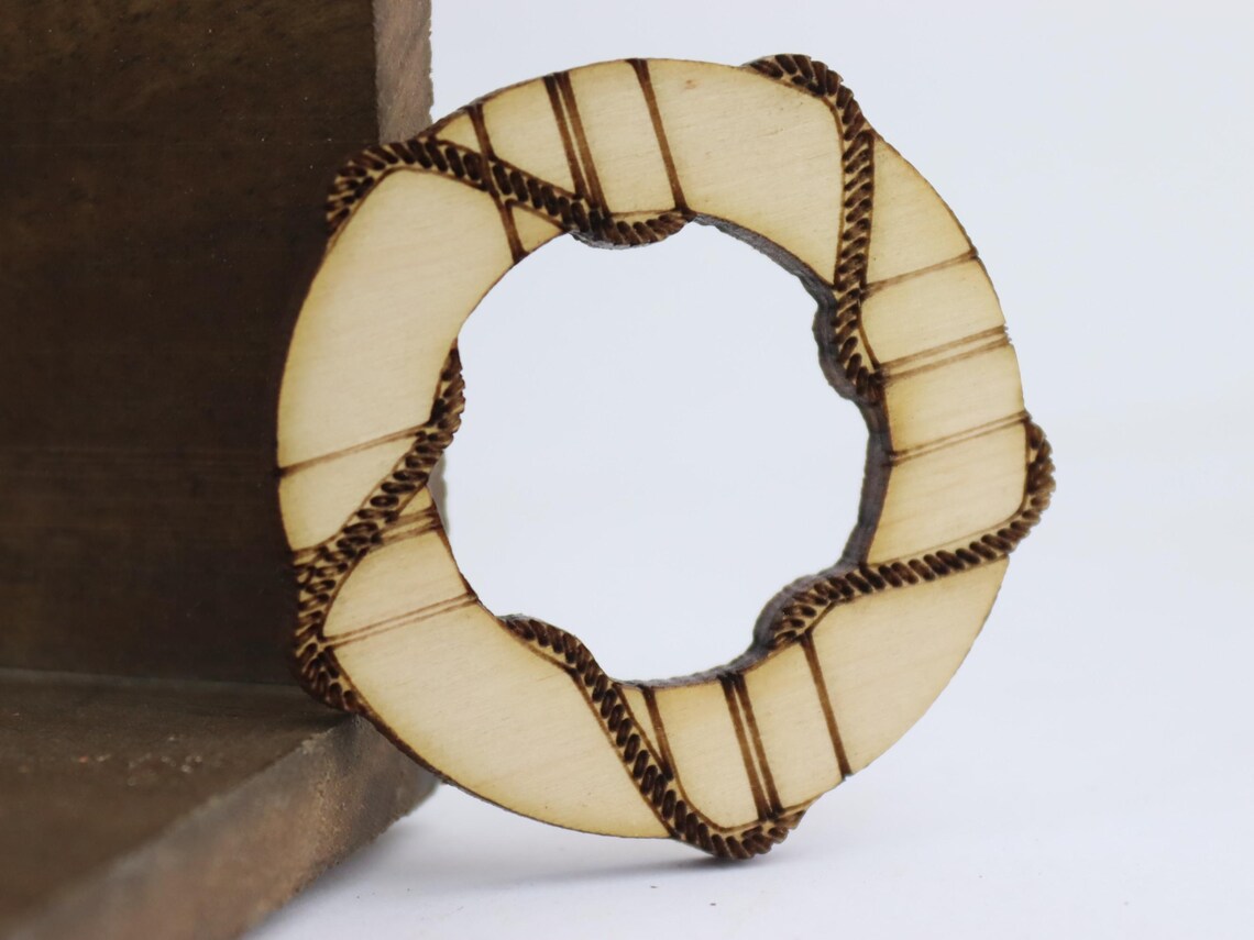 10 Pcs Wooden Lifebuoy. Sea Sailor Party Gift Double Craft Shape Ply ...