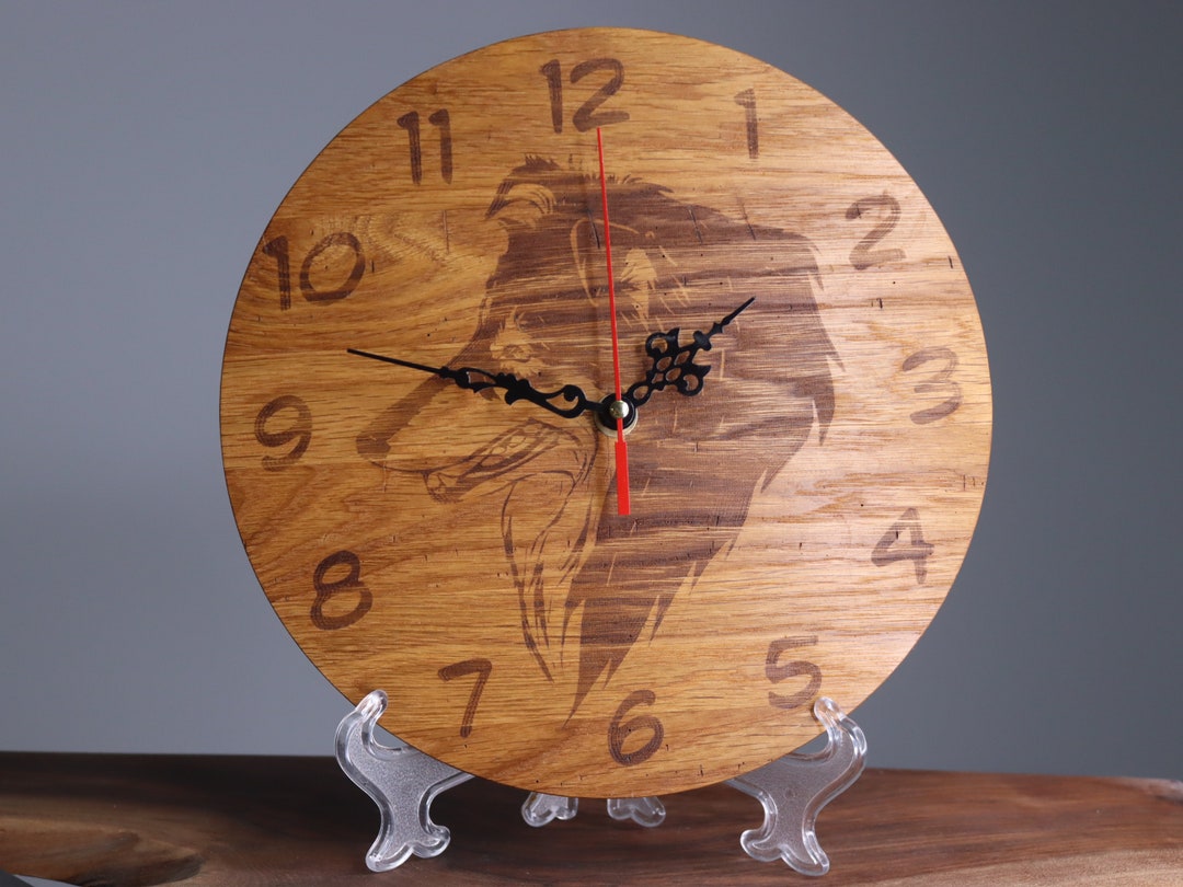 Exclusive Wooden Clock, Collie, Colly, Wood Wall Clock, Wood Clock ...