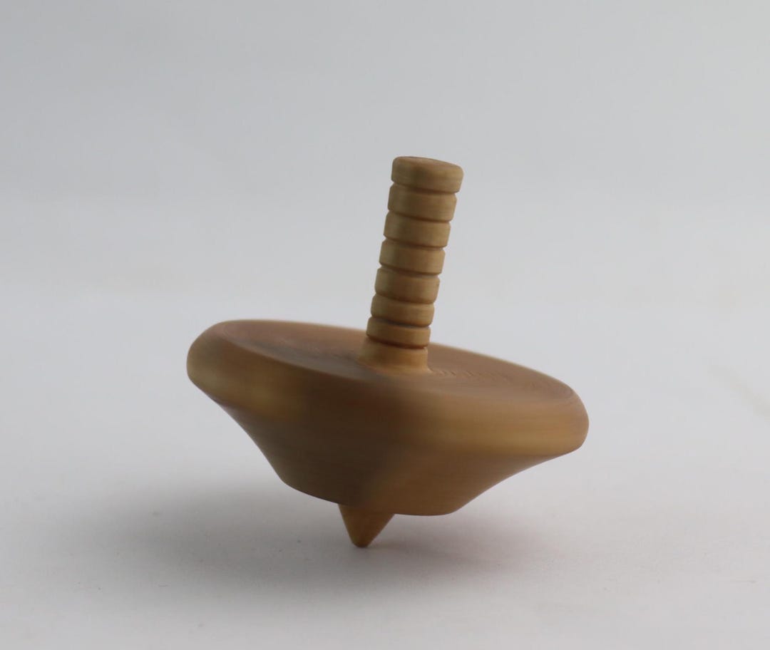 Handmade Wooden Spinning Top, Hand Turned Wooden Spinning Top, Made in ...
