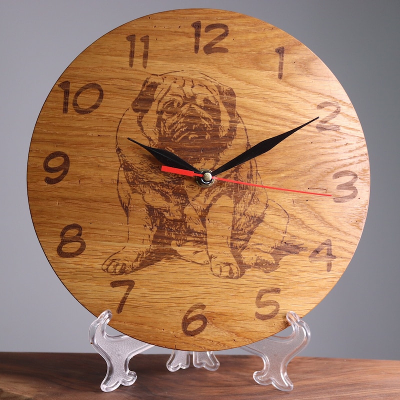 Pug Clock - Etsy