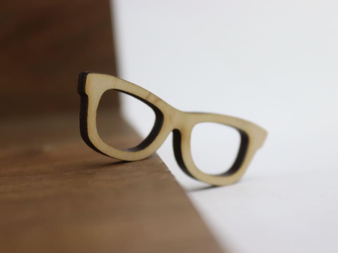 10 Pcs Wooden Eyeglasses. Party Gift Double Craft Shape Ply ...