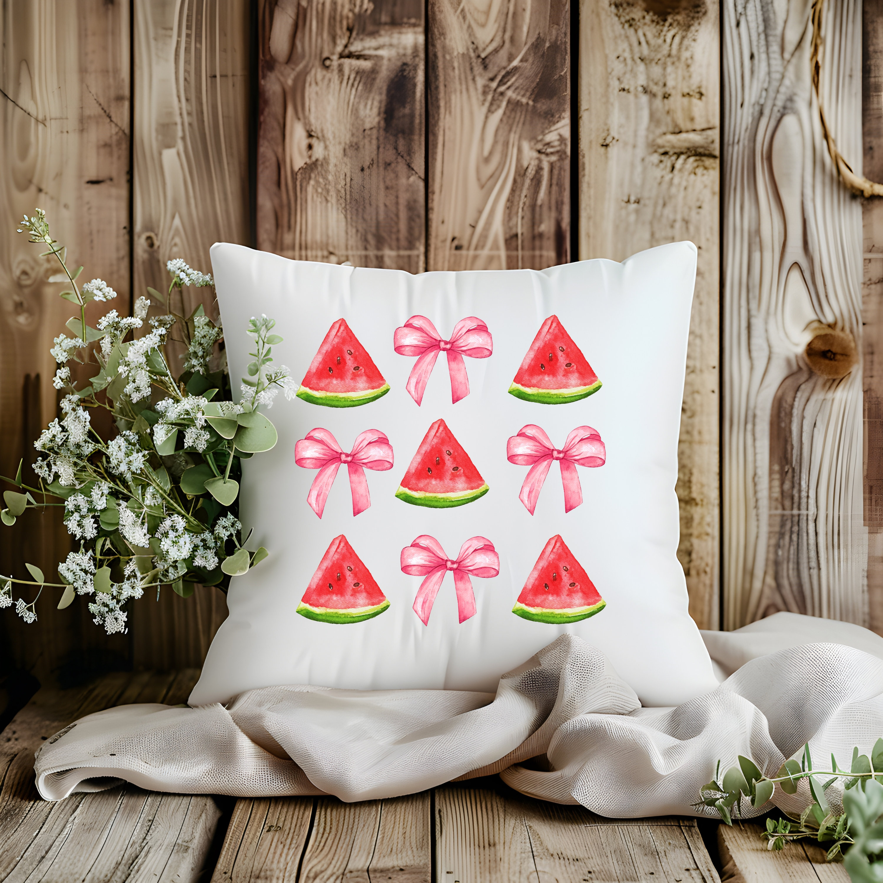 Watermelon Png Coquette Watermelon Png Pink Bow Png Trendy Summer Png ...