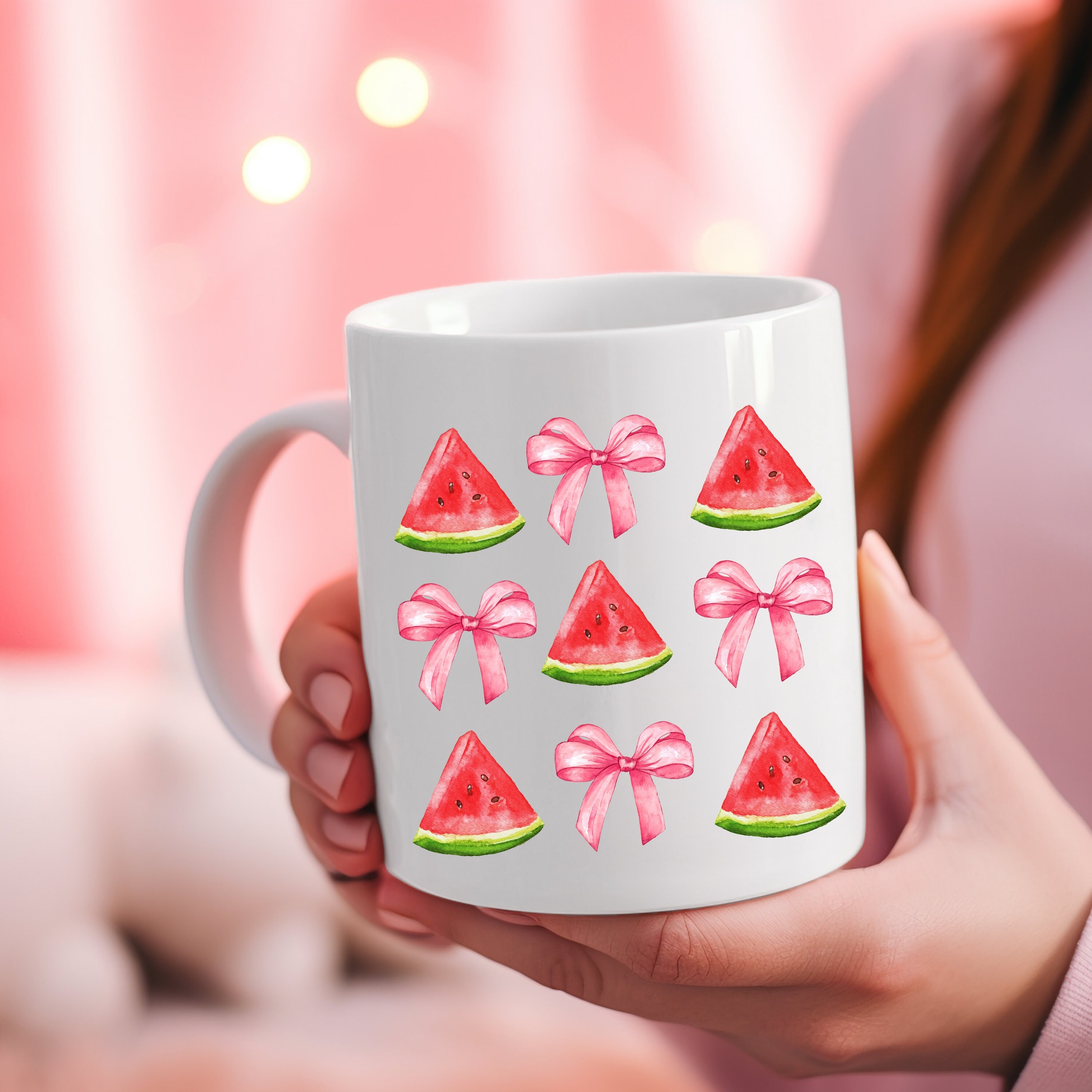 Watermelon Png Coquette Watermelon Png Pink Bow Png Trendy Summer Png ...