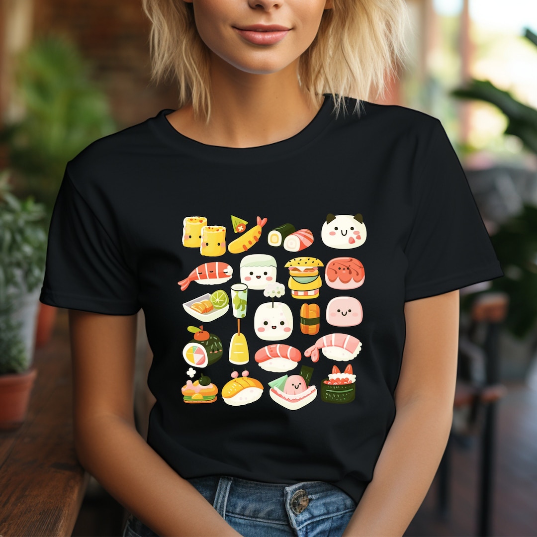Sushi Png Trendy Cute Funny Png Japanese Food PNG Shirt Sublimation Art ...