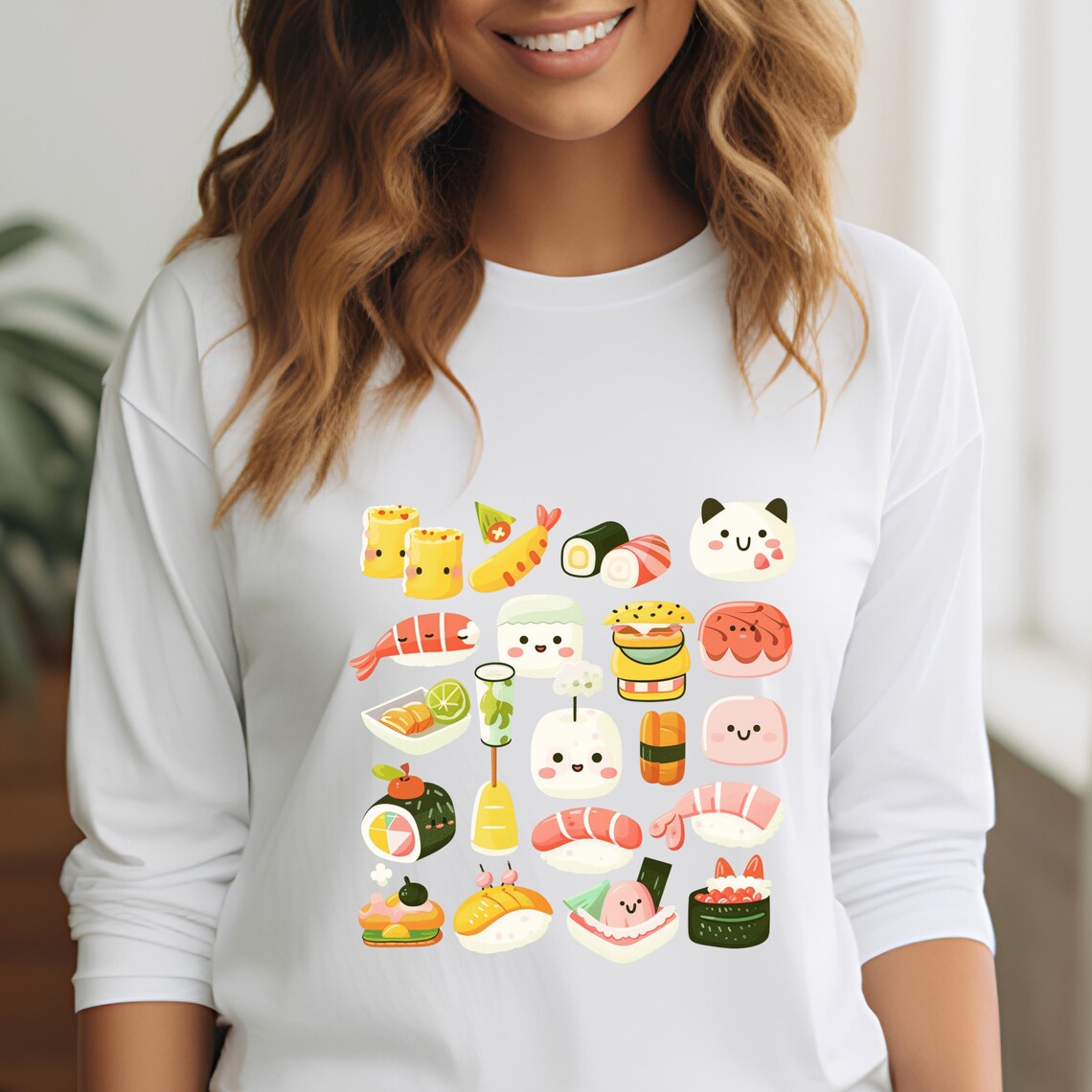 Sushi Png Trendy Cute Funny Png Japanese Food PNG Shirt Sublimation Art ...
