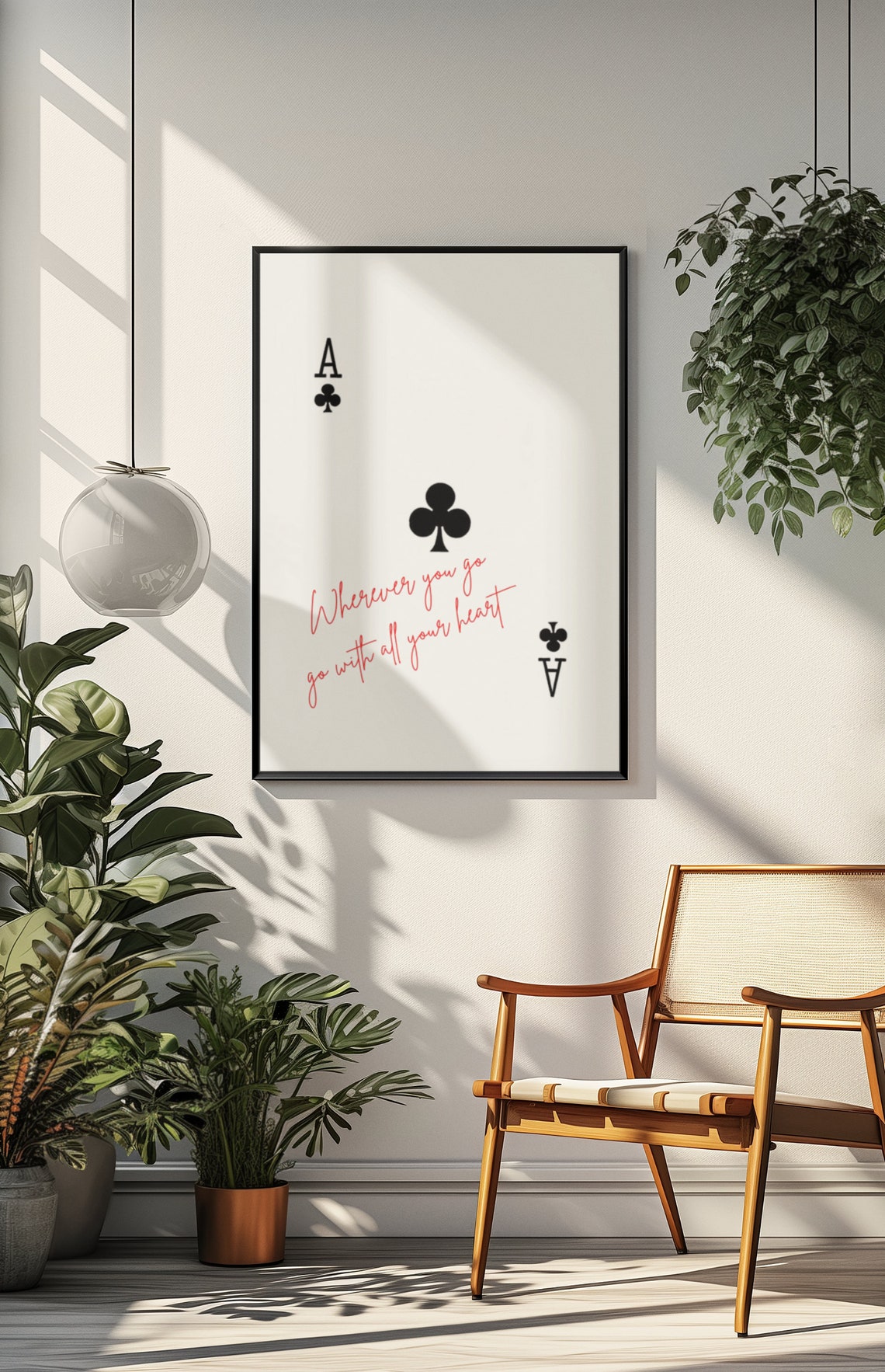 Playing Card Poster, Poker-themed Wall Art, Casino Decor, Game Room ...