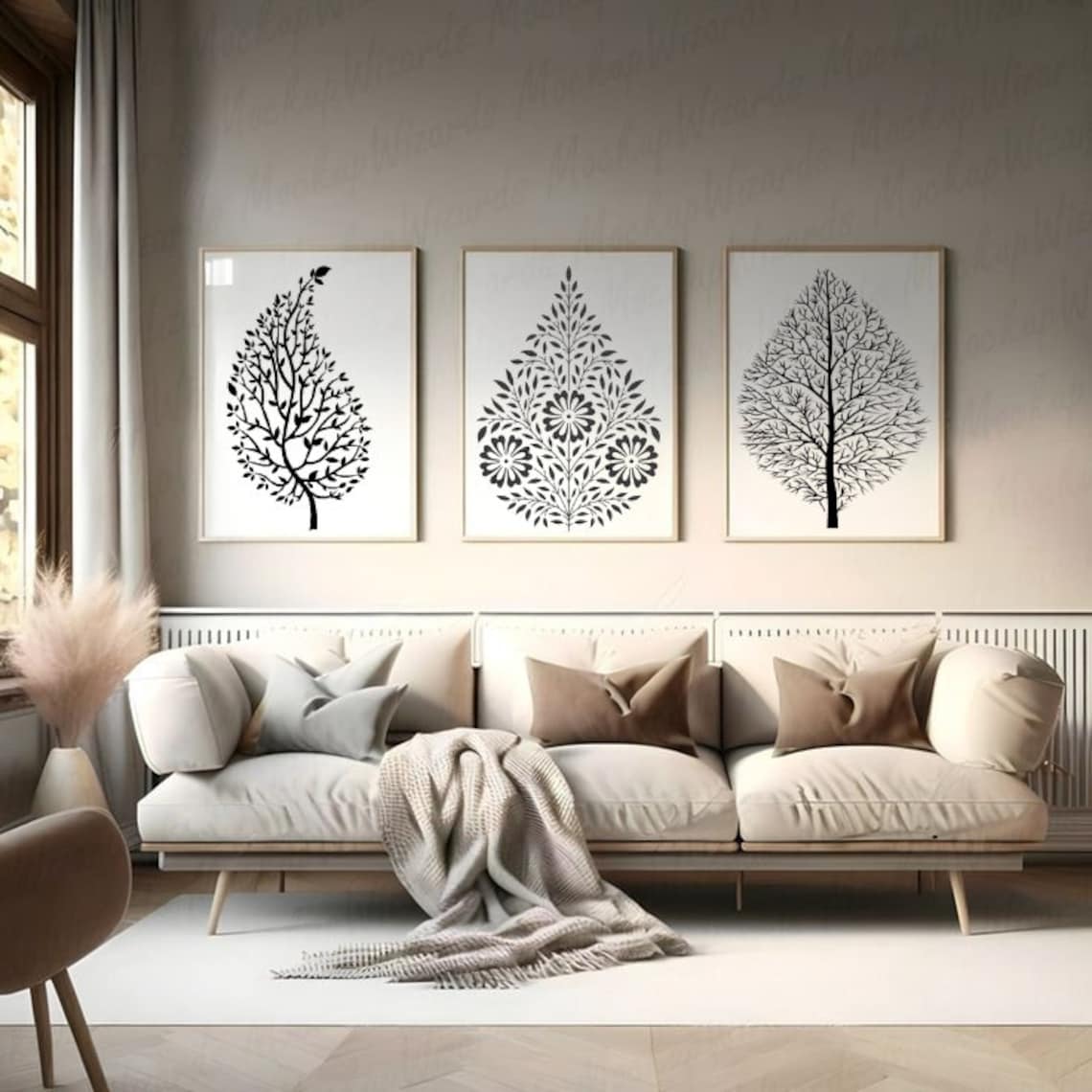 Minimalist Nature Art Digital Download Modern Botanical Prints for Home ...