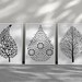 Minimalist Nature Art Digital Download Modern Botanical Prints for Home ...