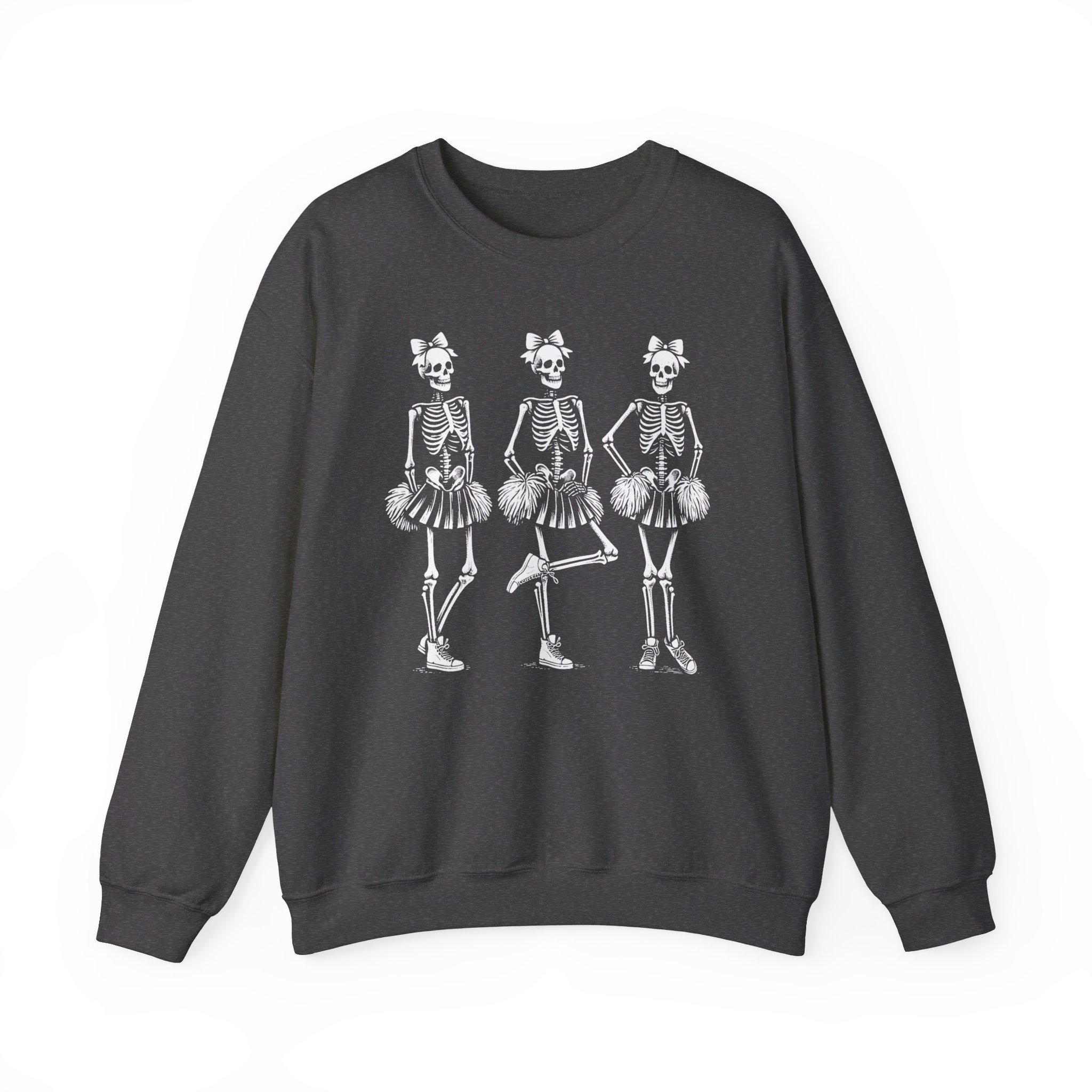 Cheerleader Skeletons Cheer Skeleton Cheer Sweatshirt Cheer Shirt ...