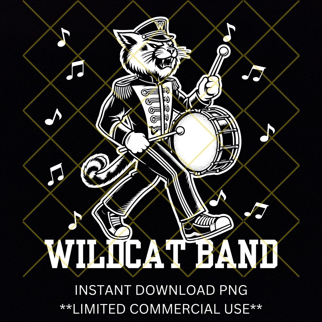 Wildcat Marching Band PNG Wildcat Band PNG Wildcat Band Mom Band ...