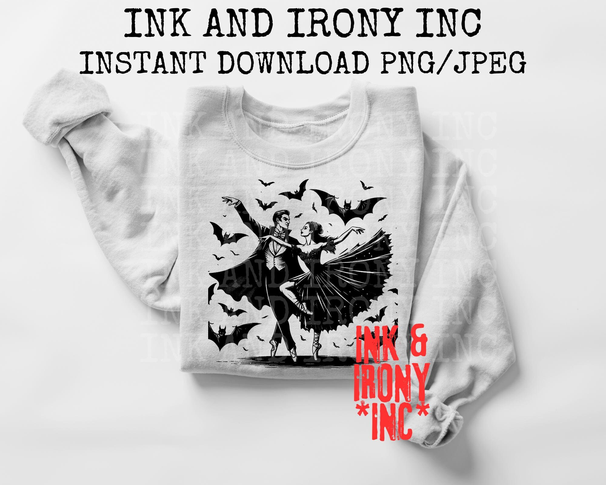 Ballet Vampires PNG Vampire Dancer Sublimation Print Shirt Dark ...