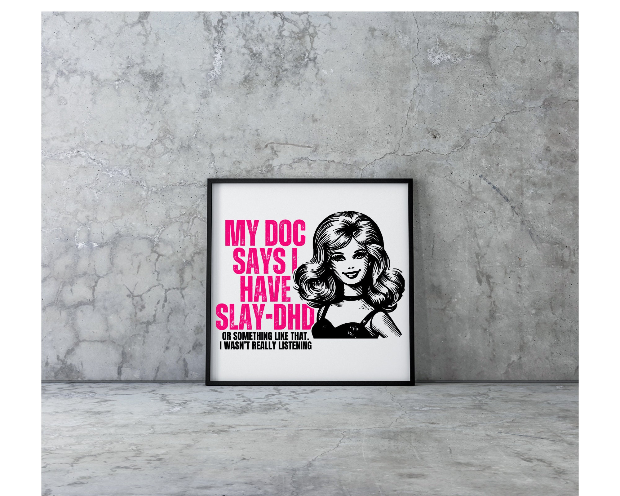 Slay-dhd ADHD PNG Sublimation Dark Humor Snarky Joke Tshirt Dark ...