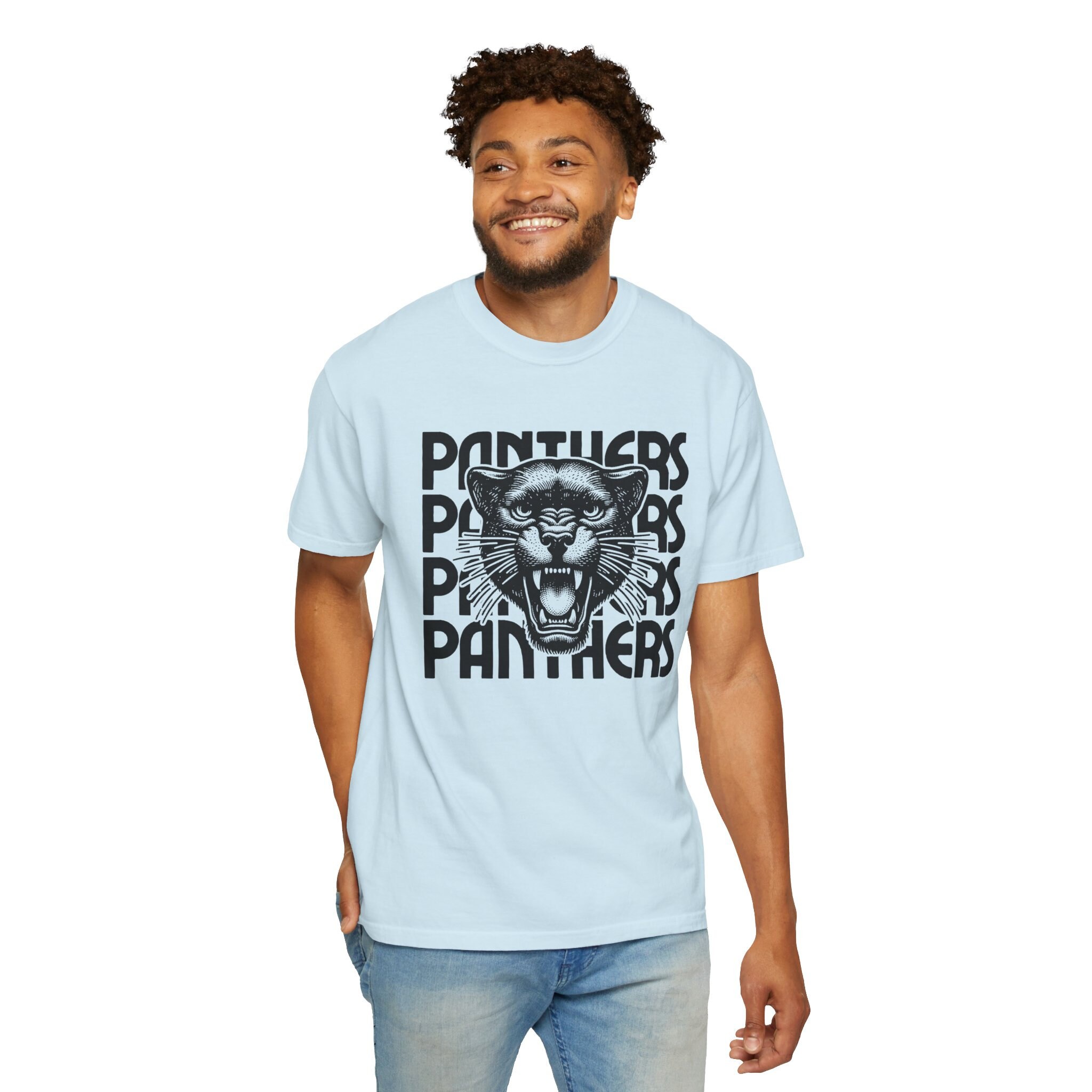 Panthers Shirt Retro Panther Mascot Comfort Colors Panther Shirt Retro ...