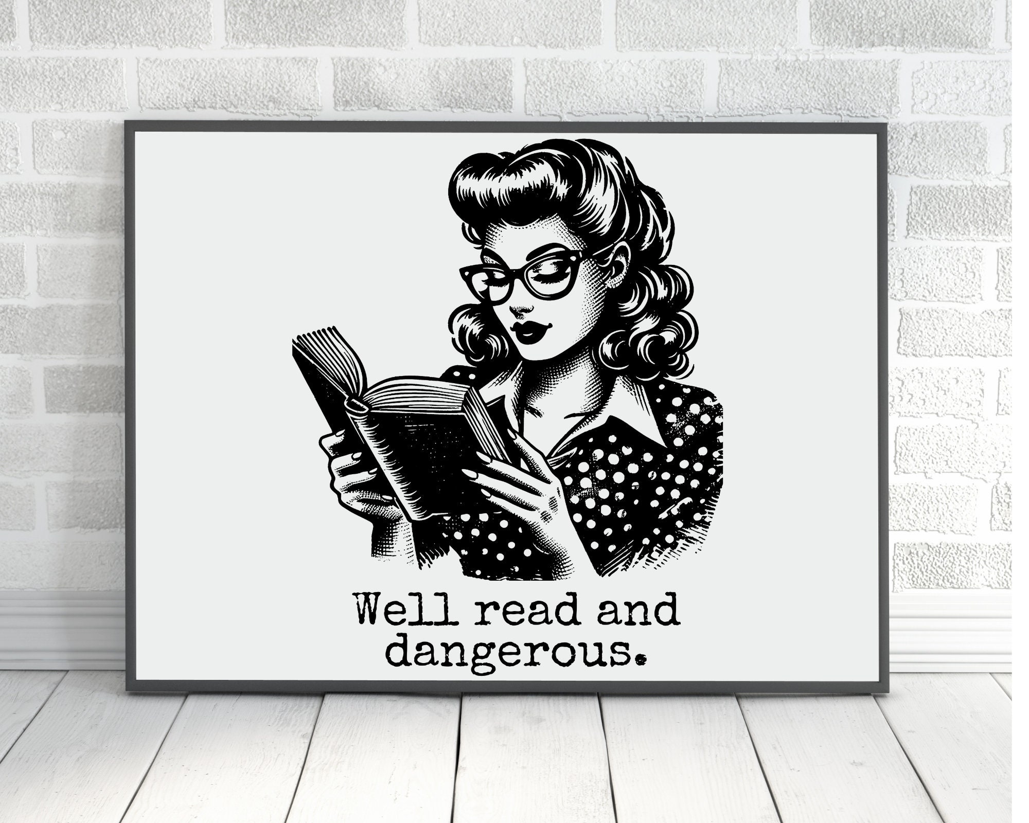 Well Read and Dangerous Reading PNG JPEG Reading Shirt Smart Girls ...