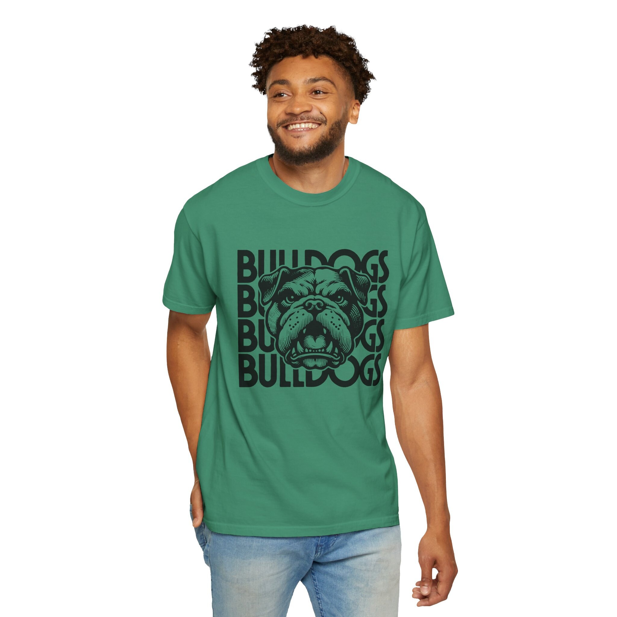 Bulldogs Shirt Retro Bulldog Mascot Comfort Colors Bulldog Shirt Retro ...
