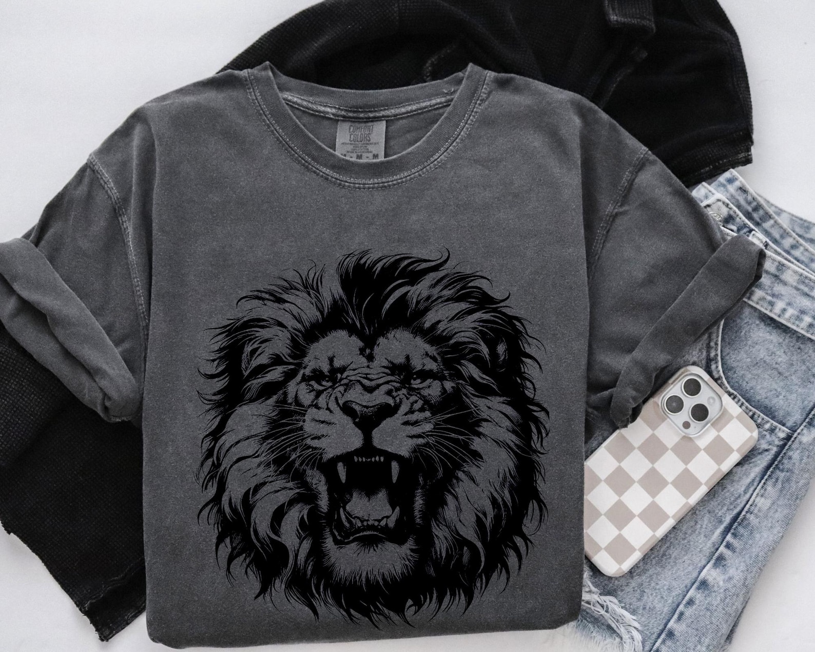 Lions Mascot Retro 90s Lions Tee Retro Graphic Lions Shirt Comfort ...