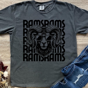 Rams Shirt Retro Rams Mascot Comfort Colors Rams Shirt Retro Style ...