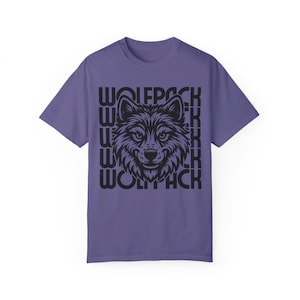 Wolfpack Shirt Retro Wolf Mascot Comfort Colors Wolves Tee Retro Style ...