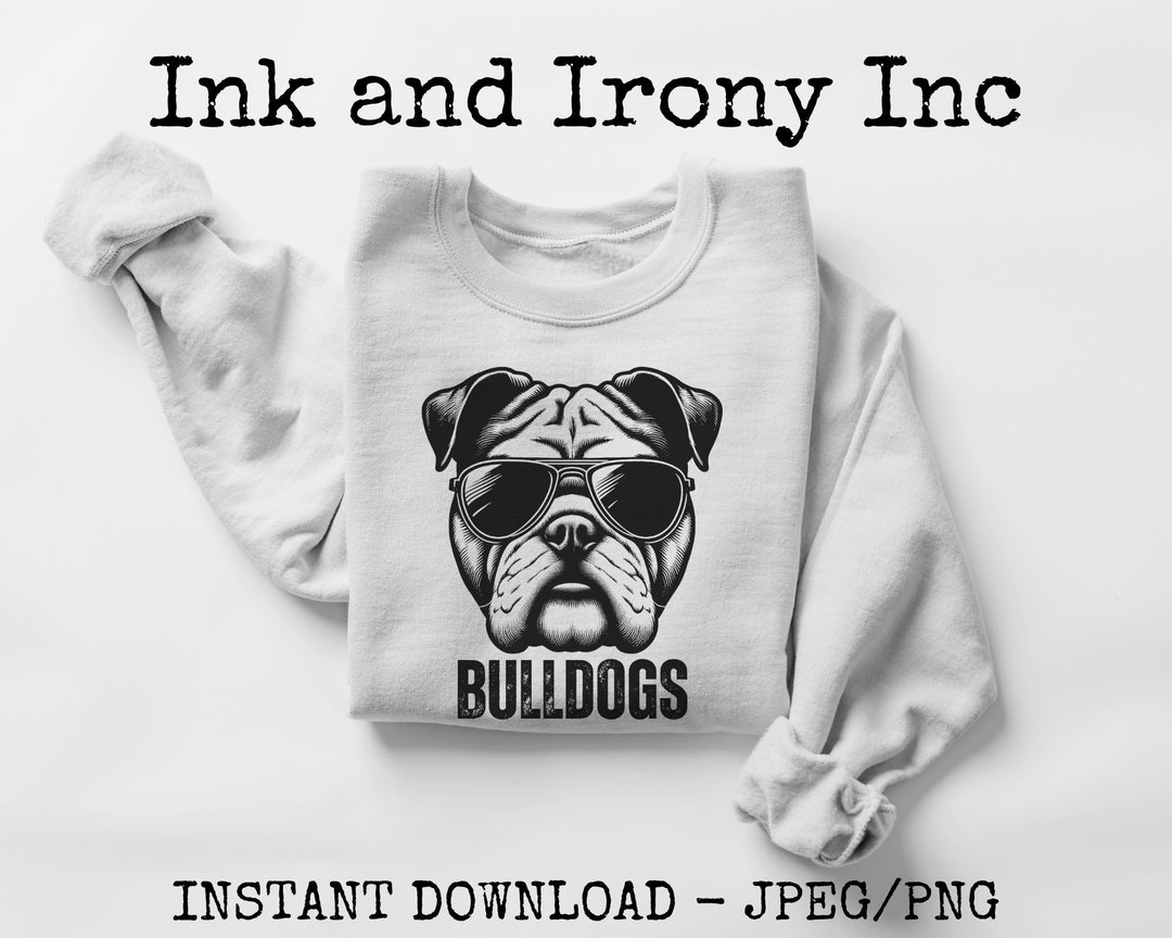 Bulldogs PNG JPEG Bulldogs Poster Bulldog Sublimation Print Shirt ...