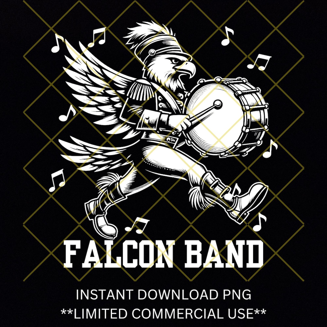 Falcon Marching Band PNG Falcon Band PNG Falcon Band Mom Band Boosters ...
