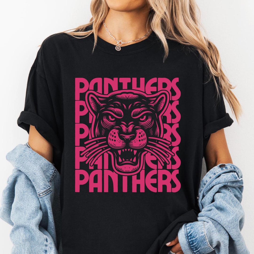 Panthers Pink Out Shirt Panthers Shirt Comfort Colors Back to School ...