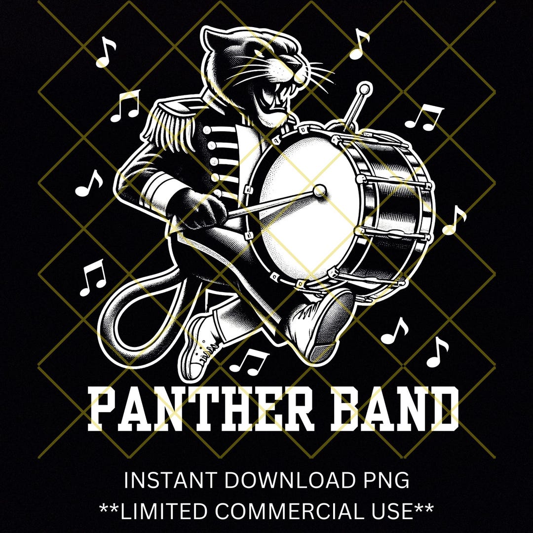 Panther Marching Band PNG Panther Band PNG Panther Band Mom Band ...