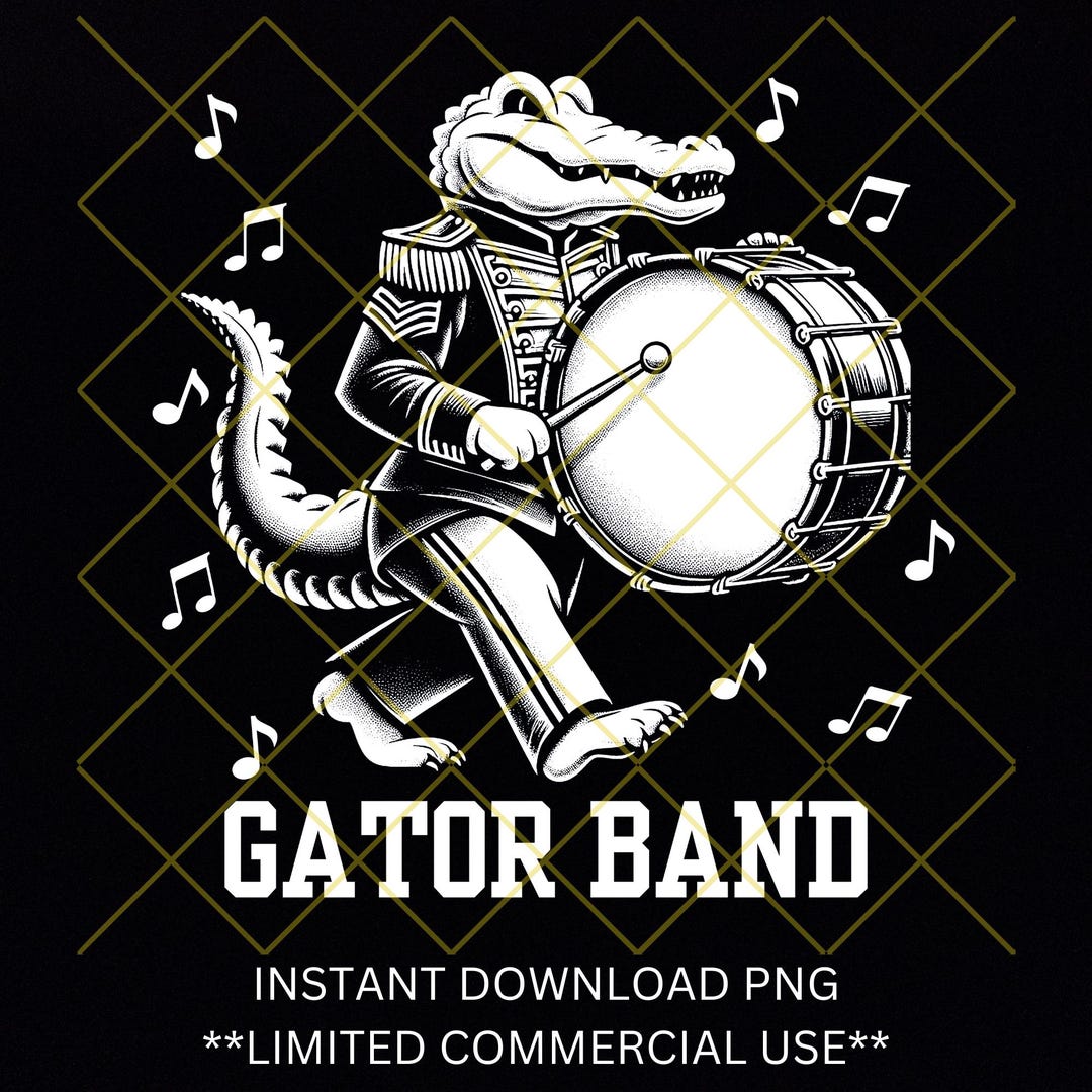 Gator Marching Band PNG Gator Band PNG Gator Band Mom Band Boosters PNG ...