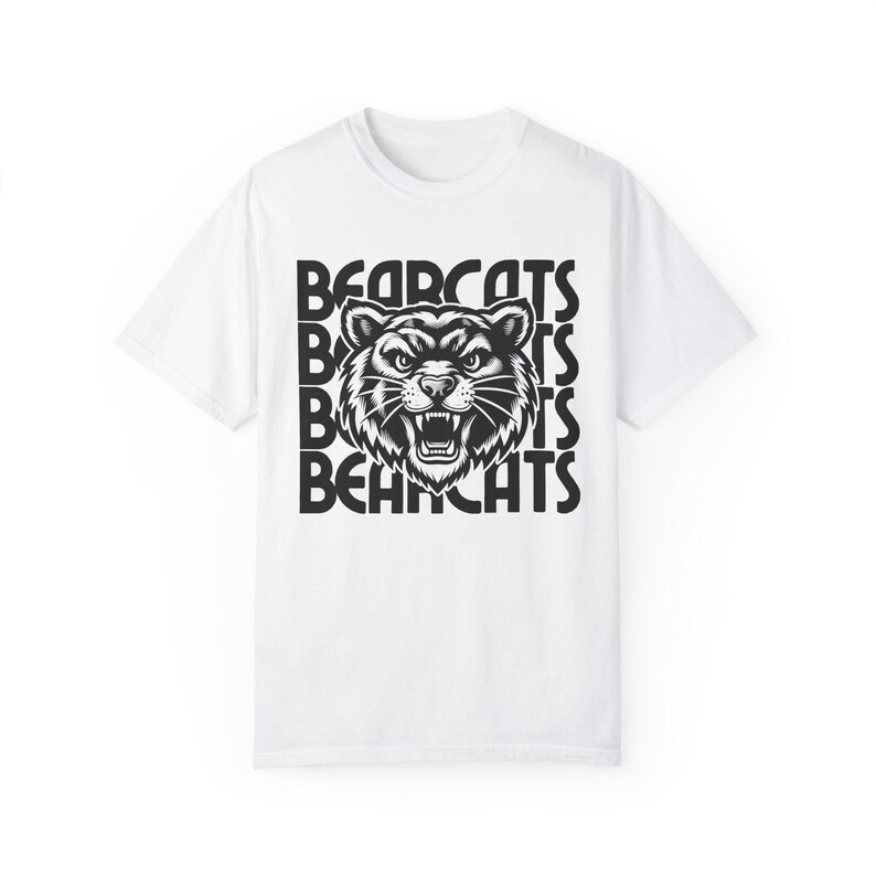 Bearcats Shirt Retro Bearcat Mascot Comfort Colors Bearcat Shirt Retro ...