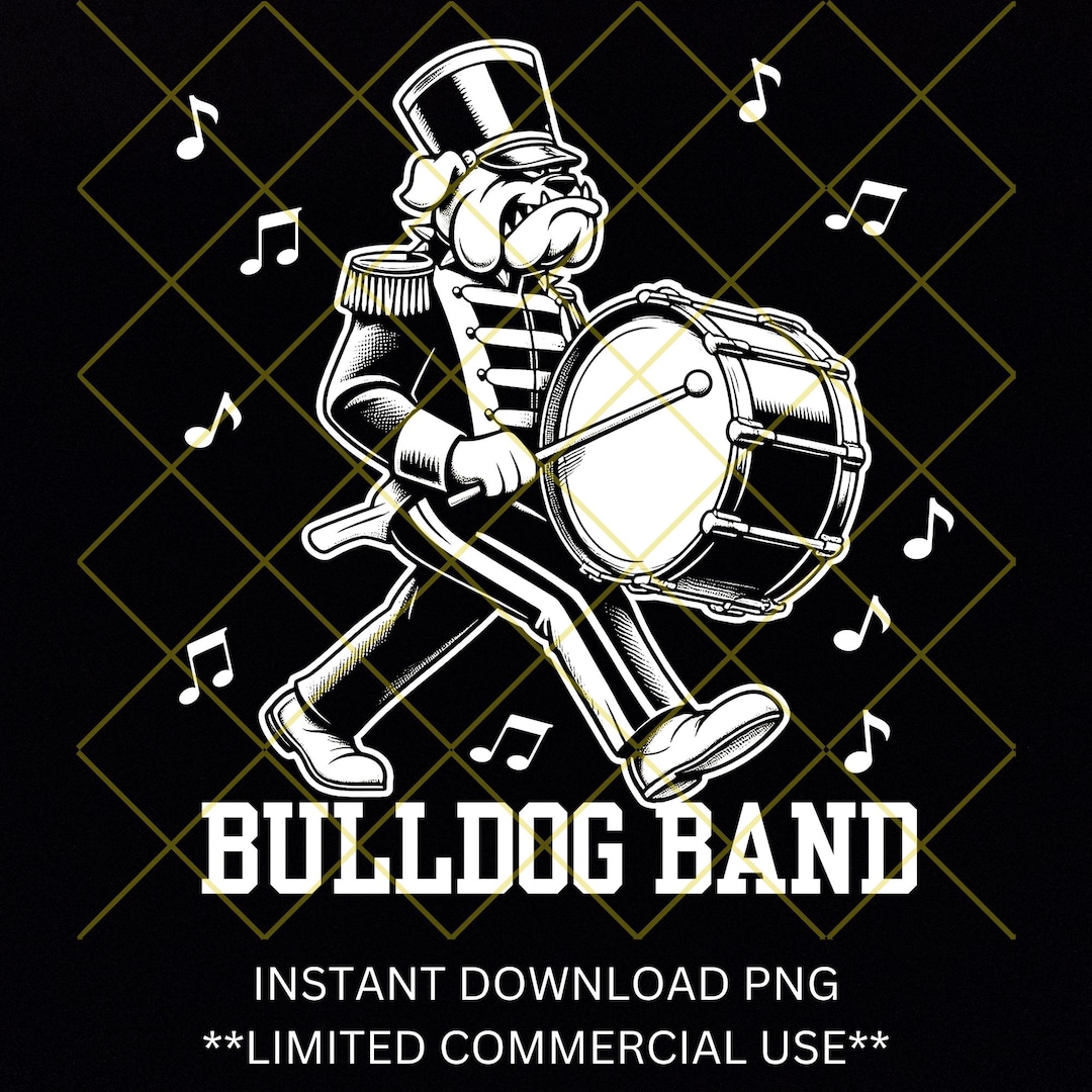 Bulldog Marching Band PNG Bulldog Band PNG Bulldog Band Mom Band ...