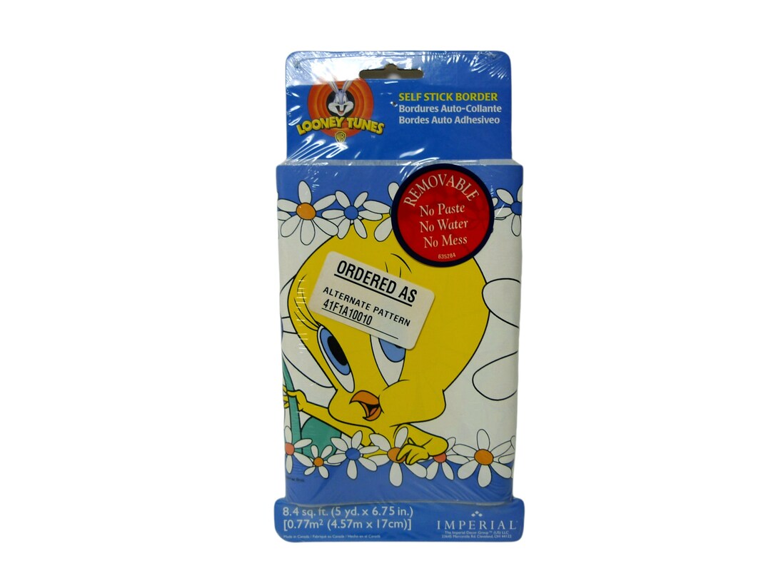 1998 Warner Bros Tweety Bird Border Wallpaper by Imperial . 5 Yards X 6 ...