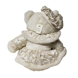 Y2K 2000 Christmas Teddy White Plush Bear - Etsy