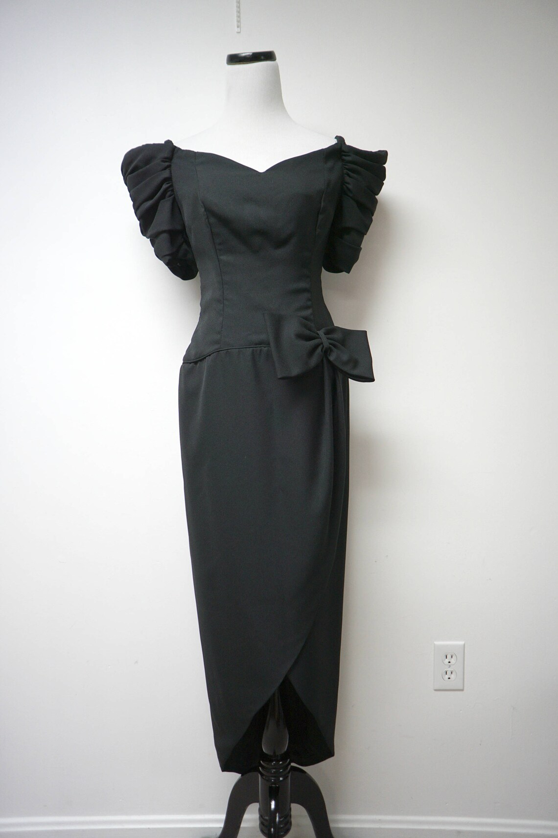 80s 90s off Shoulder . Long Torso . Overlap Asymmetrical . - Etsy