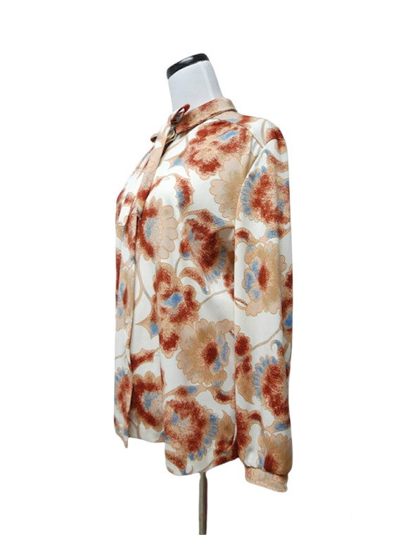 70s The Fire Islander Woman floral print long sleeved… - Gem
