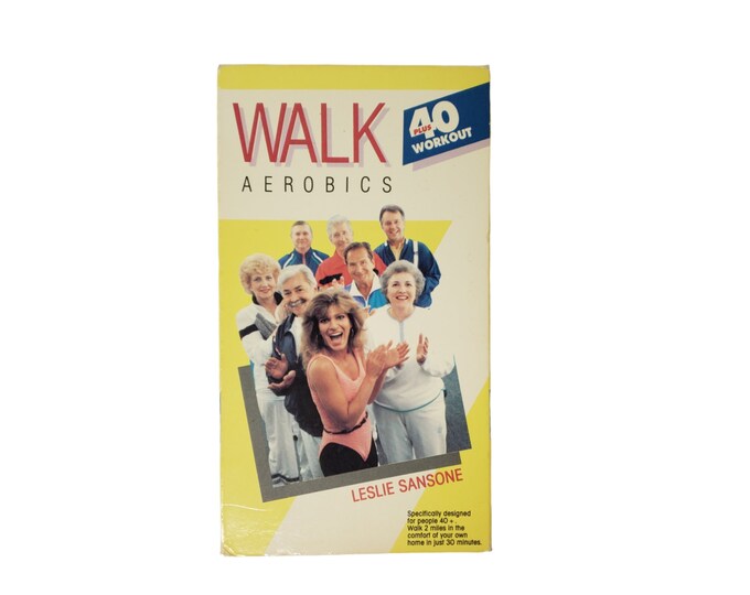 1990 Leslie Sansones 40-plus Workout Walk Aerobics Fitness VHS - Etsy