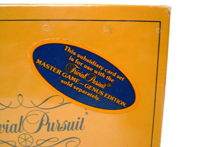 1984 Trivial Pursuit Genus II Edition Subsidiary Card Set - Etsy
