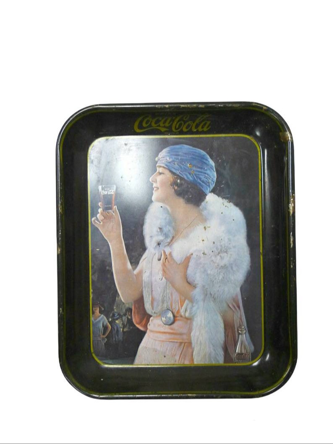 1925 Party Girl 70s Reproduction Coca Cola Tin Tray - Etsy