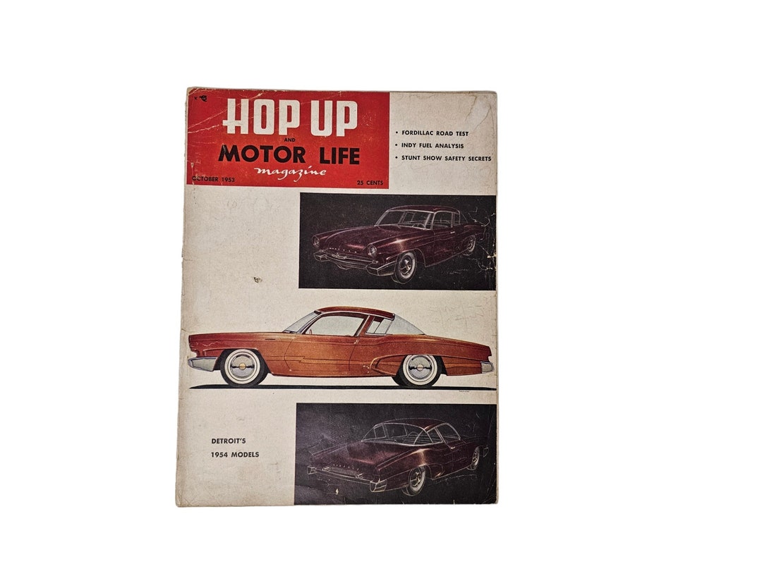 50s October 1953 Hop up and Motor Life Magazine Back Issue - Etsy