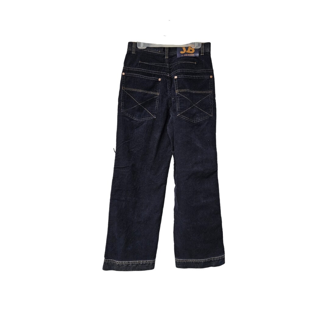 2003 DEADSTOCK Joe Boxer Black and Blue Denim Corduroy Carpenter Pants ...
