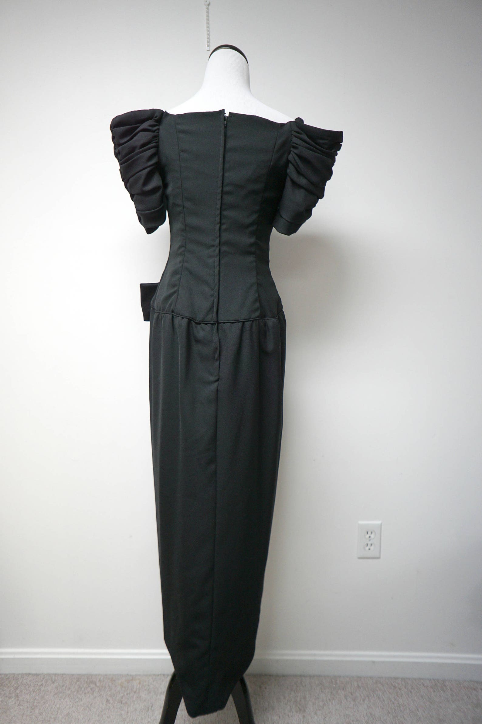 80s 90s off Shoulder . Long Torso . Overlap Asymmetrical . - Etsy