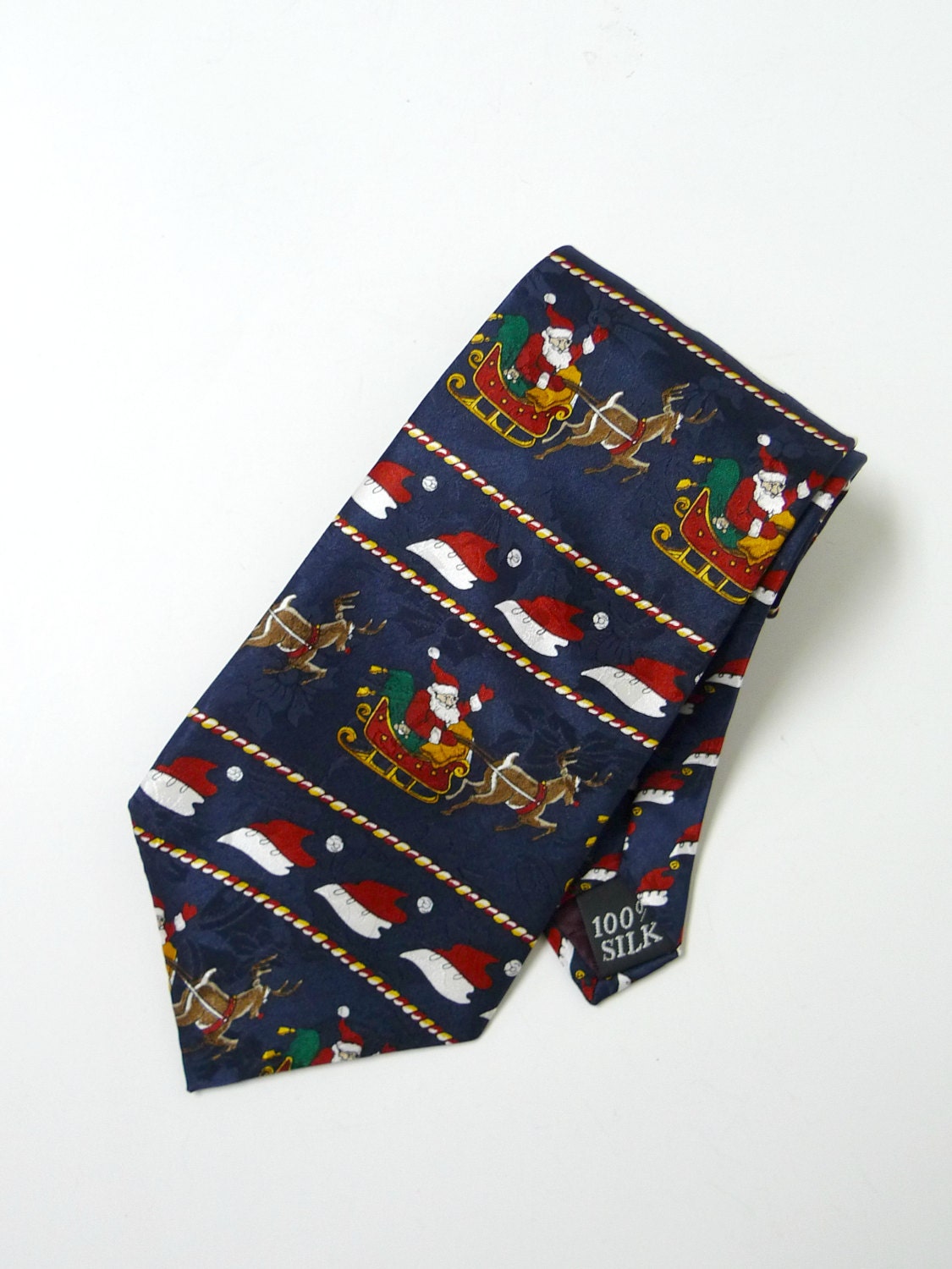 MIDNIGHT at CHRISTMAS . Holiday Silk Necktie - Etsy