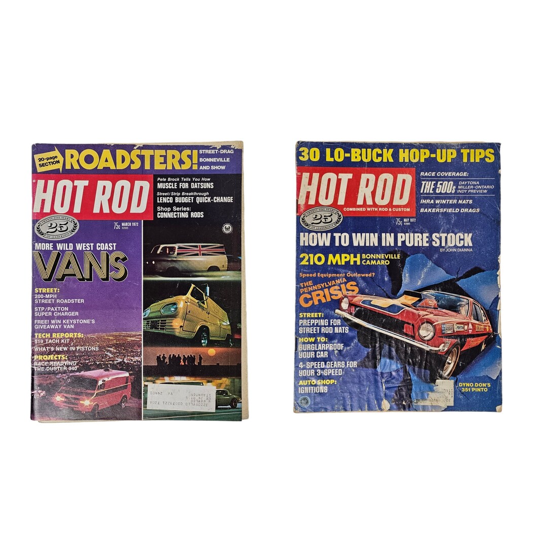 70s 1972 HOT ROD Everybody's Automotive Magazine . Back Issues . March or MAY - Etsy