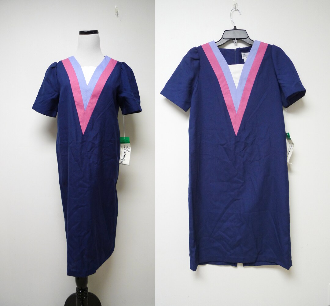 VINTAGE With TAG Darian Petites . Color Block Straight Cut - Etsy