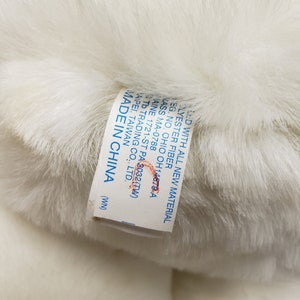 Y2K 2000 Christmas Teddy White Plush Bear - Etsy