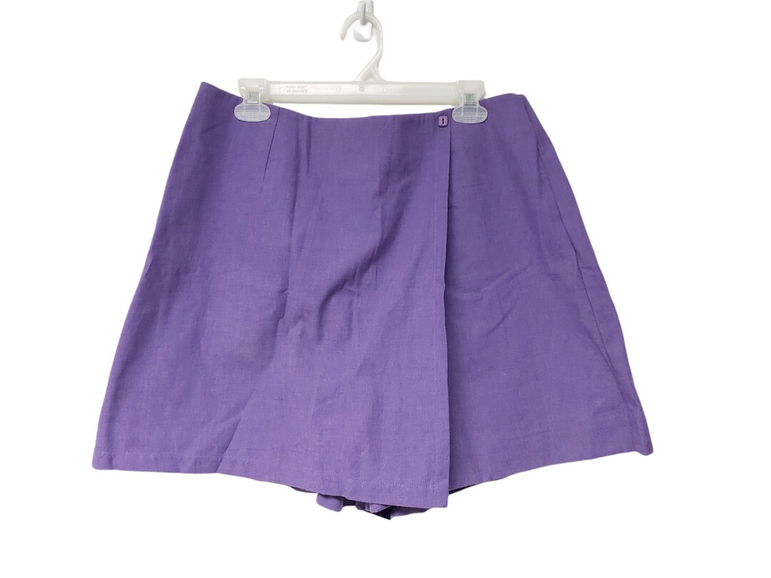 90s Purple Skorts . Fits Like M - L . 34" Waist - Etsy